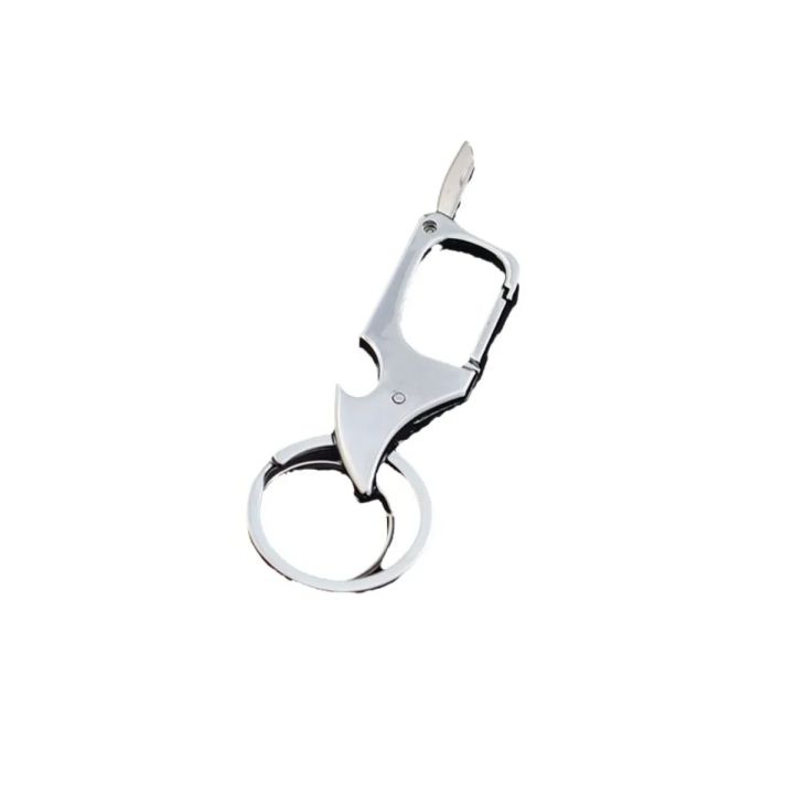 Men's Multifunctional Keychain Bottle Opener Anti-Lost Car Key Ring ...