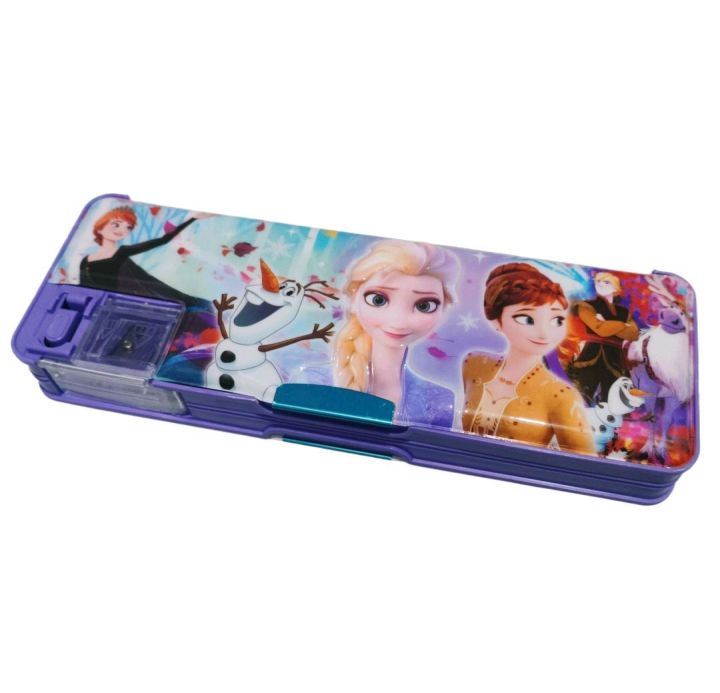 Pencil & Pen Box With Double Sharpner - Pencil Bag | Daraz.com.bd