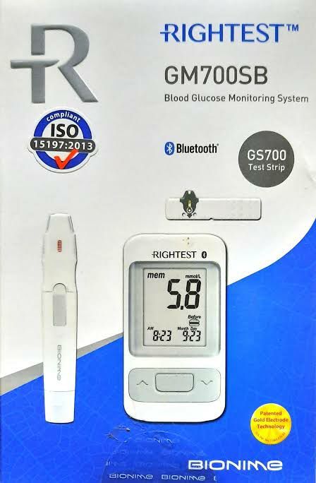 Bionime Rightest GM 700S or SB, World's Best Smart Glucometer Blood ...