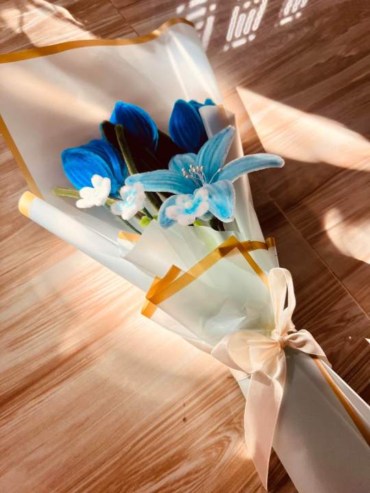 Pipe cleaner flower bouquet | Daraz.lk