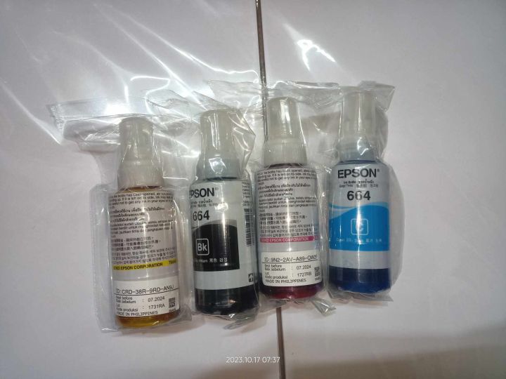 Epson L130 L220 L380 L1300 L565 Printer 664 ink (4pcs - multicolor ...