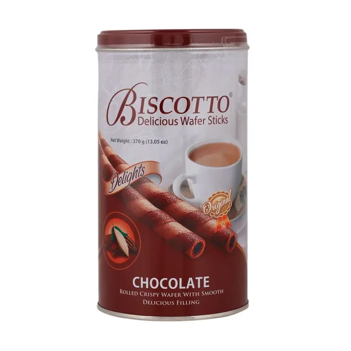 Biscotto Wafer Stick Chocolate Flavor 370g Tin Indonesia | Daraz.pk