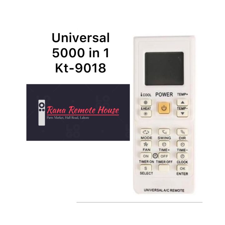 Air Conditioner Universal Remote 5000 In 1 | Daraz.pk