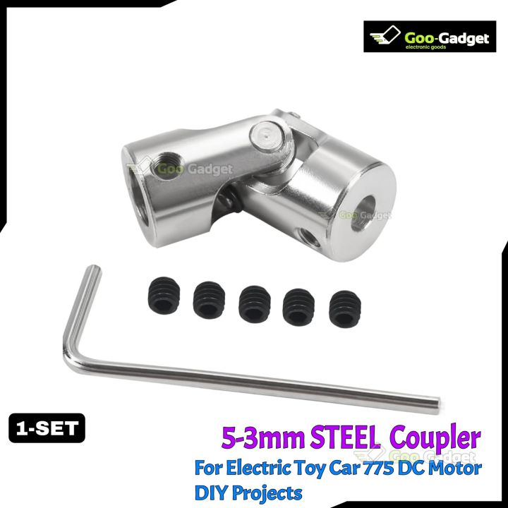 5mm to 3mm Stainless Steel Coupler Universal Joint Motor Shaft ...