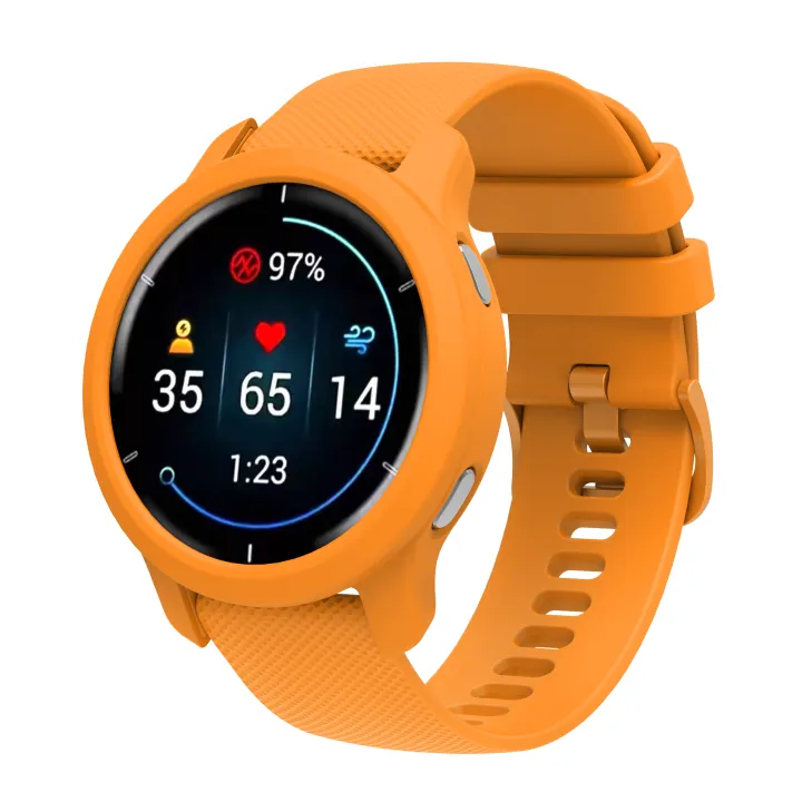 Silicone Protective Case Cover Shell For Garmin Venu 2 SmartWatch ...