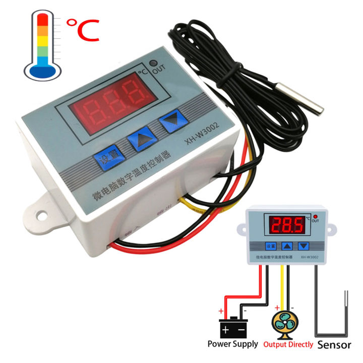 W3002 LED Digital Temperature Controller Thermostat Thermoregulator ...