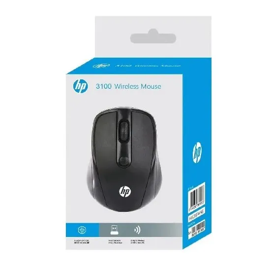 HP 3100 Wireless Optical Mouse - 2.4GHz Connectivity, 1000 DPI ...