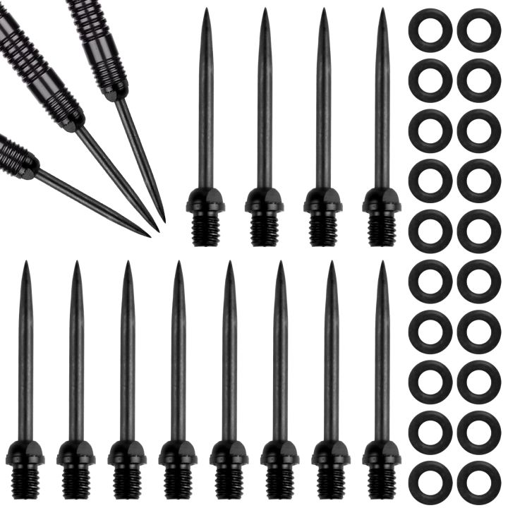 12-Pack Steel Dart Tips with Thread - Metal Conversion Tips for Soft ...