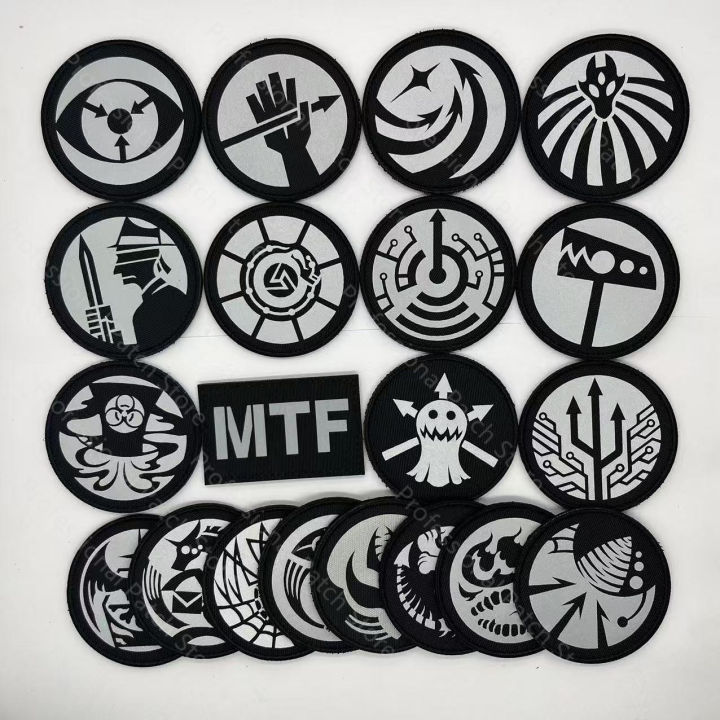 MTF SCP Foundation Fabric Backpack Badges Hook and Loop Patch ...