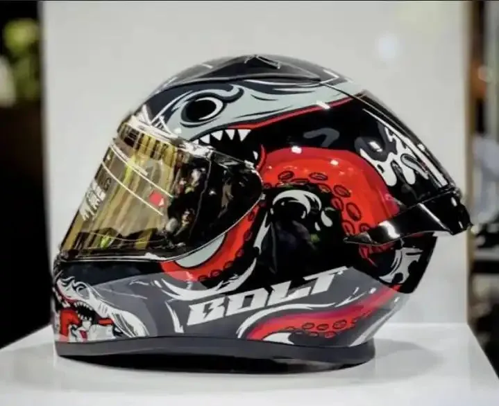 Vega Bolt Octopus Full Face Bick Helmet | Daraz.com.bd