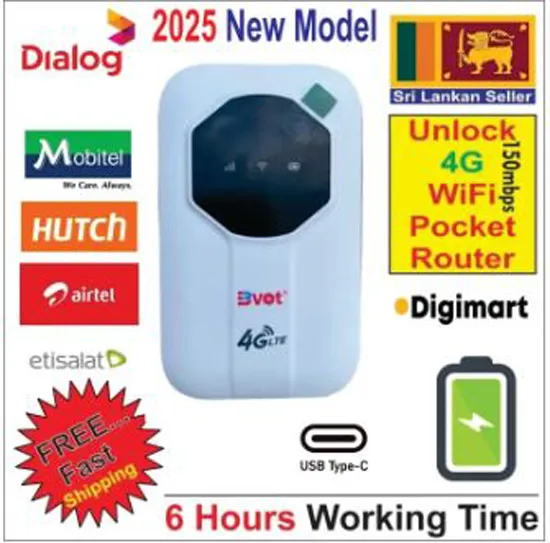 Pocket Wifi Router Bolt Portable 4G LTE Wireless Mobile Router Mifi 4G ...