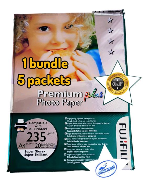 Mall Glossy Photo Paper A4 Size 20 Sheets/ Fujifilm Premium Plus Glossy ...