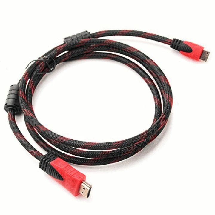 HDMI to HDMI Cable 1.5m - Black and Red | Daraz.com.bd