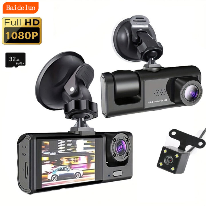 1080P Dual camera Dash Cam for cars,Front And Inside,car camera with IR ...