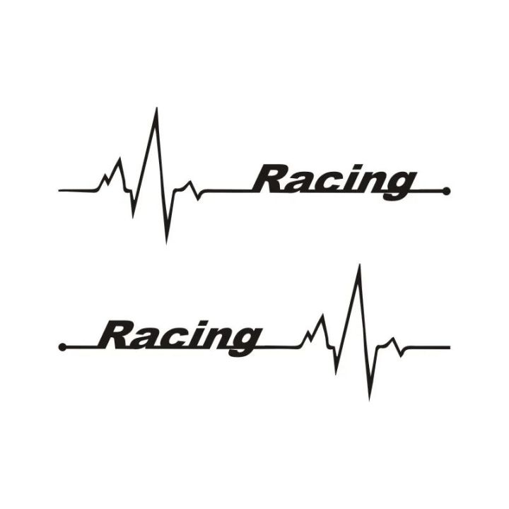Funny Racing Heart Beat Car Stickers Automobiles Motorcycles Exterior ...