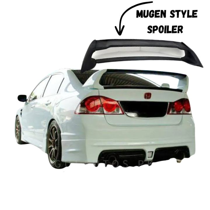 Honda Civic 2008-2012 Mugen style Spoiler Fiber | Daraz.pk