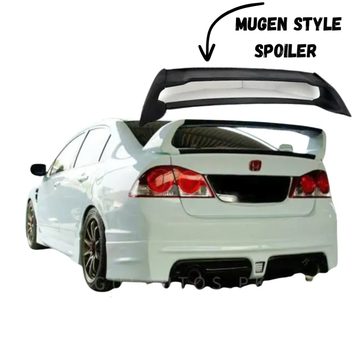 Honda Civic 2008-2012 Mugen style Spoiler Fiber | Daraz.pk