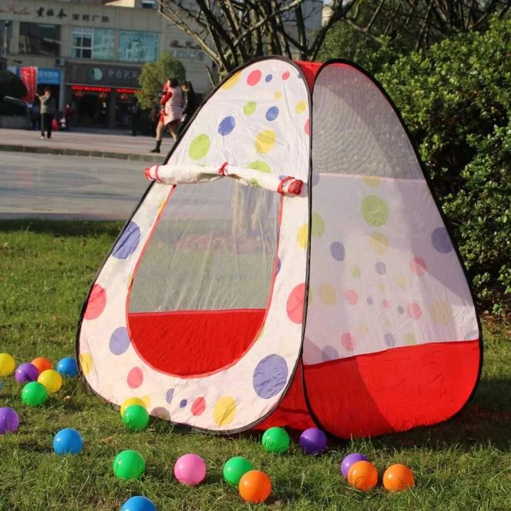 Kid's Foldable Indoor Outdoor Pop Up Play 50 pis ball Tent House Toy ...