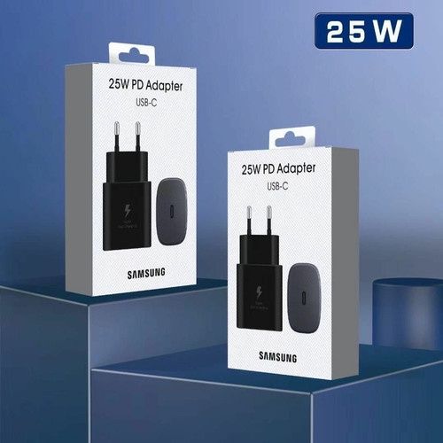Samsung 25W Adaptive Fast Charger USB TYPE C PD Quick Charging Adapter ...