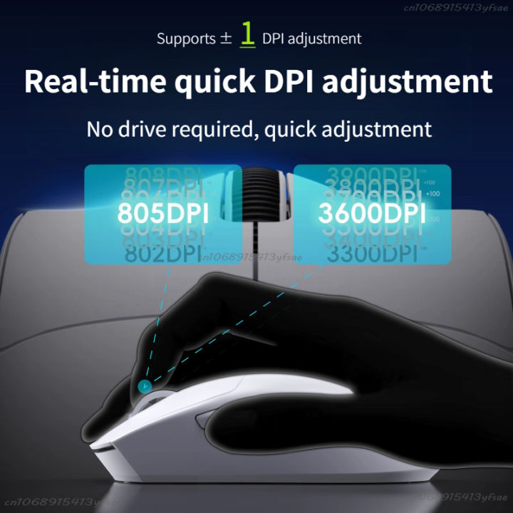 Gaming Mouse for Pc Lightweight Mouse Wireless Bluetooth Tri-Mode ...