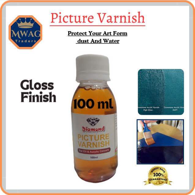 MWAG Picture Varnish 100ml for Art and Craft | Dry Picture Varnish ...