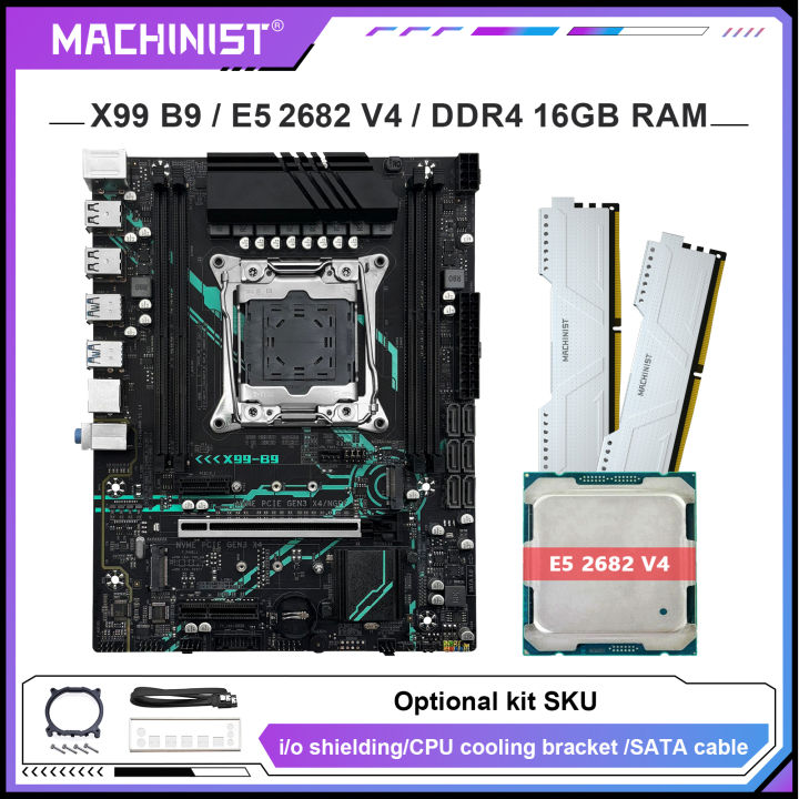 MACHINIST B9 X99 Motherboard Optional LGA 2011-3 Xeon E5 2682 V4 ...