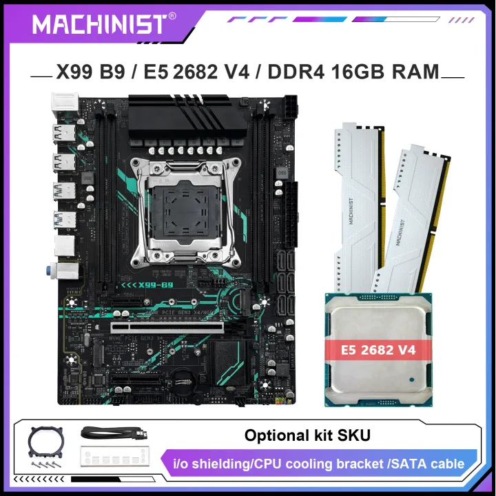 MACHINIST B9 X99 Motherboard Optional LGA 2011-3 Xeon E5 2682 V4 ...