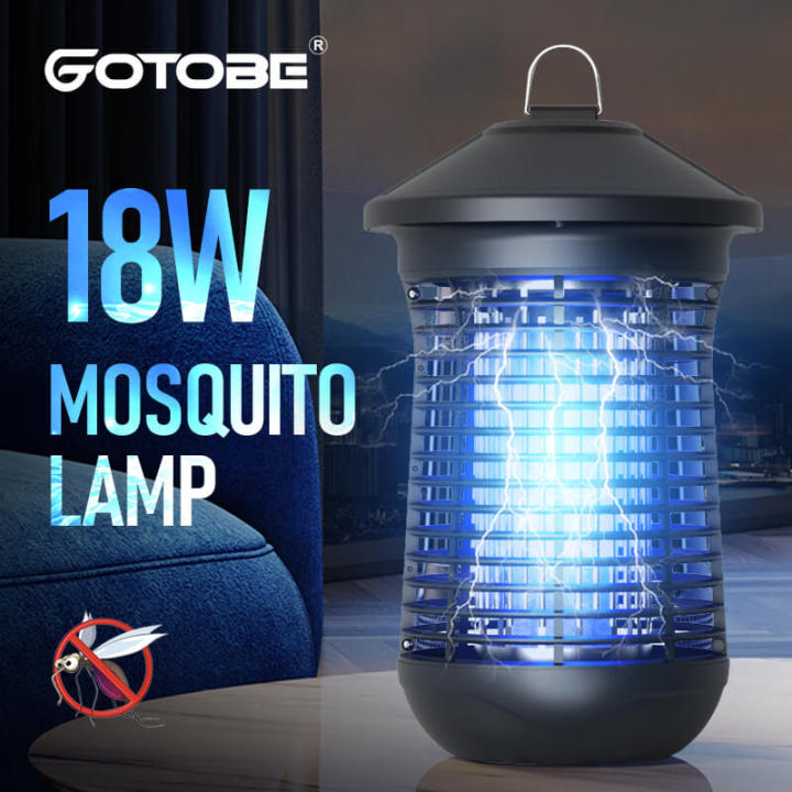 6W/18W UV Bulb Electric Shock Mosquito Killer Lamp 365nm Light Control ...