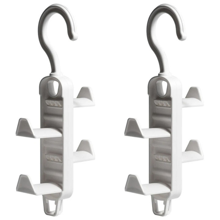 1/2pcs Rotatable Wardrobe Scarf Hook No Punch Storage Hanger Household ...