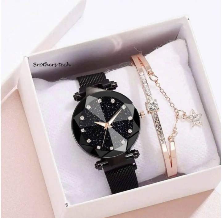 New Stylish & Fashionable Magnet Chain Watches For Women | Daraz.com.bd