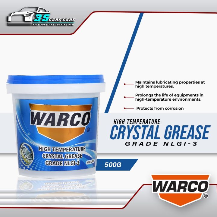 High Temperature Crystal Grease GRADE NLGI-3 WARCO 500g | Daraz.pk