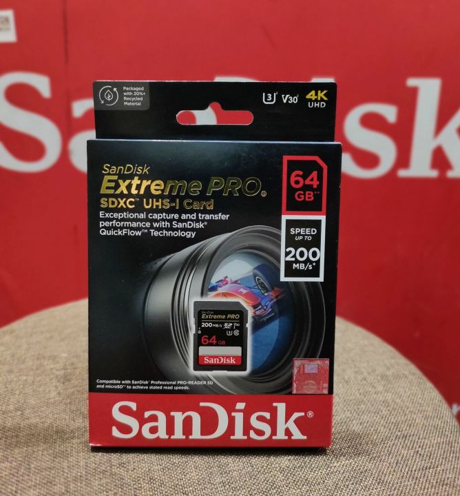 SanDisk 64GB/200mb Extreme PRO Memory Card | Daraz.pk