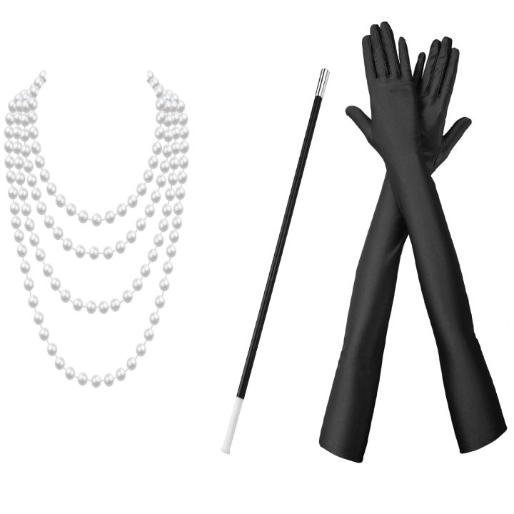 3PCS 1920s Flapper Dress Accessories Retro Party Props GATSBY ...