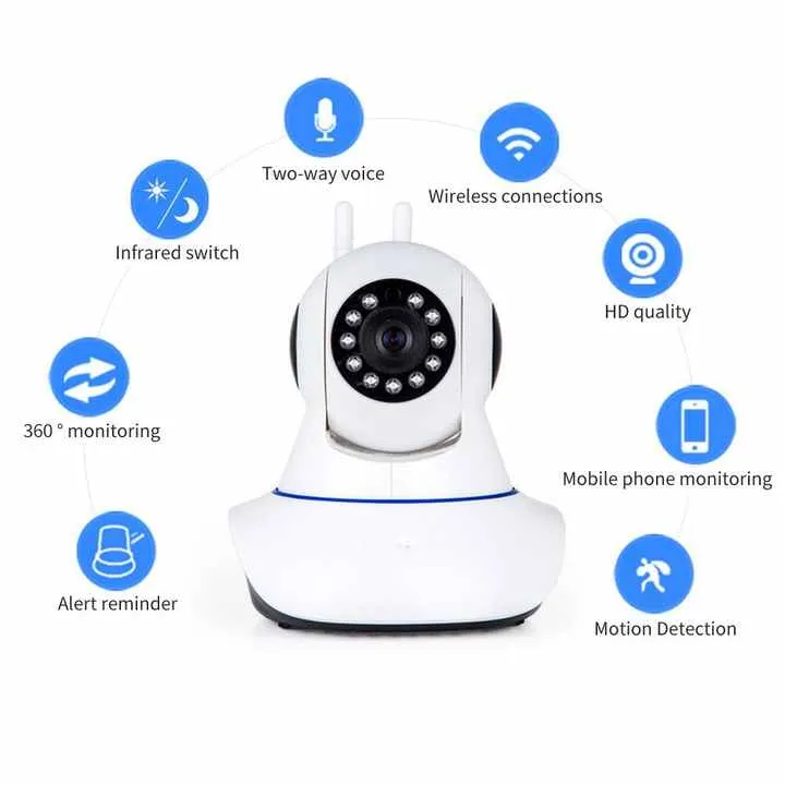 Wireless 1080P HD Security Camera with Motion Detection, Two-Way Audio ...