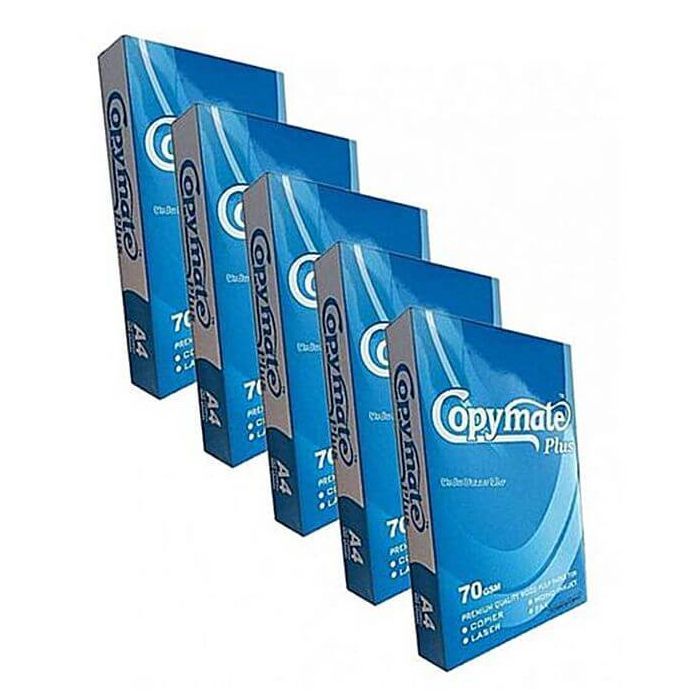 Copymate Paper A4 Size 70g ( Pack of 5 Ream) | Daraz.pk