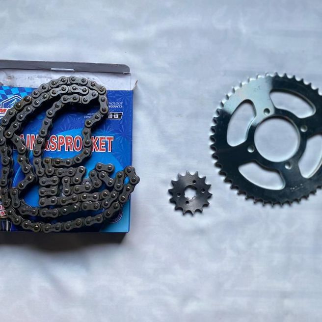 Yamaha YBR chain set available Mimmo brand Chinese imported | Daraz.pk