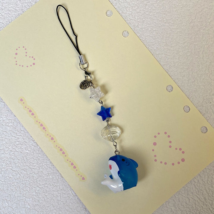 Y2K Aesthetic Cell Phone Strap Cartoon Shark Mobile Phone Lanyard Ocean ...