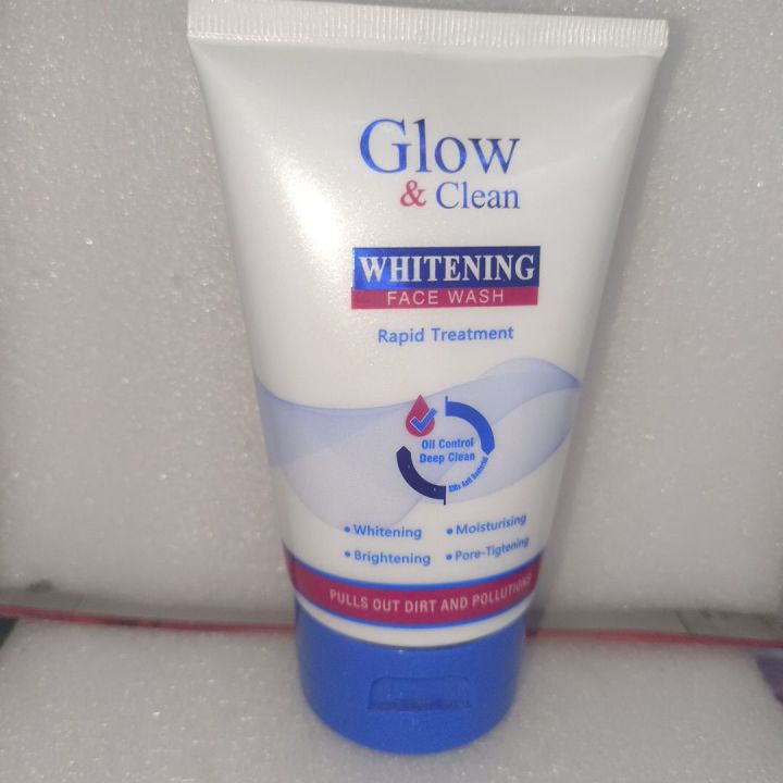 GLOW AND CLEAN WHITENING FACE WASH RAPID TREATMENT -100G | Daraz.pk
