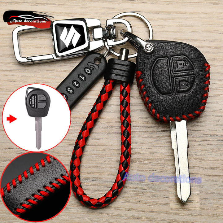 suzuki leather keychain Alto Swift Wagon-R Cultus Liana Ciaz key cover ...