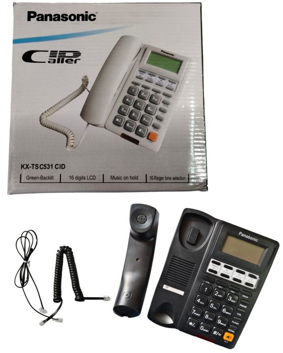 Panasonic KX-TS C531 CID Desktop Telephone Set Caller ID Corded Phone | Daraz.pk