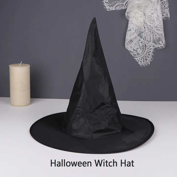 1Pc Halloween Black Witch Hat Cap Hanging Witch Hat Costume Accessory ...
