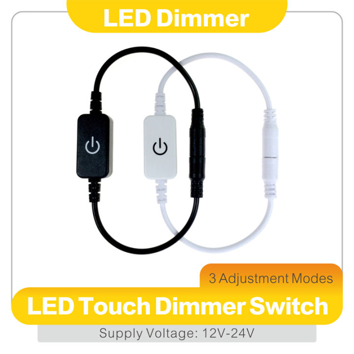 LED Strip Light Flexible Neon Led Touch Switch Dimmer Adjust Brightness ...