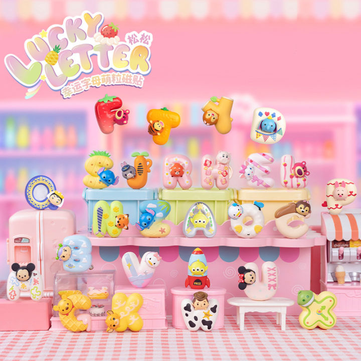 Authentic Disney Lucky Letter Refrigerator Sticker Blind Bag Toys Anime ...