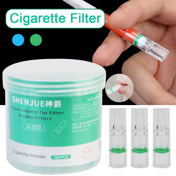 Tobacco Cigarette Filter 100pcs Disposable Smoking Reduce Tar ...