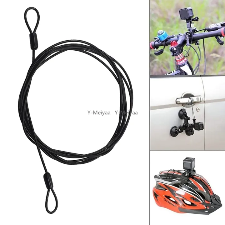 100CM/3.3Ft Long Travel Security Cable Lock,Braided Steel Coated Safety ...