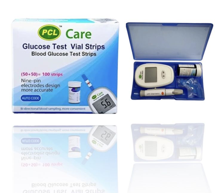 PCL Care Blood glucose test strips 50*2= 100 pcs | Daraz.com.bd