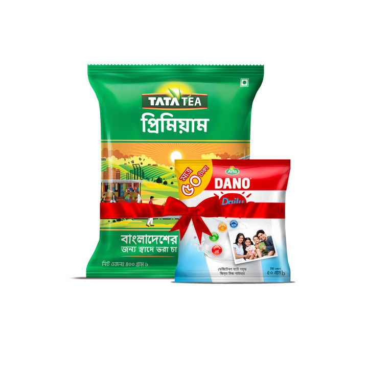 Buy TATA Tea Premium 400g and Get 50gm Dano Pusti Milk FREE | Daraz.com.bd