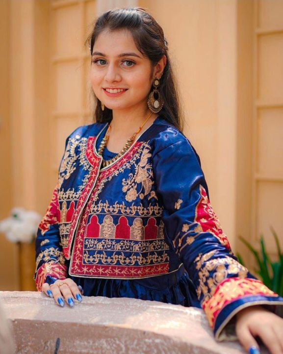 HS Clothing Fancy Jacket Maxi 3 PC- New Collection stylish ladies suit ...