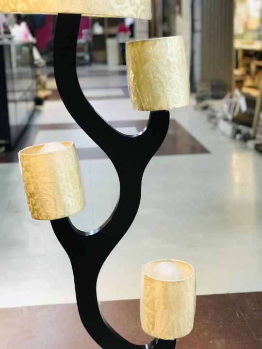 Artistic floor lamp for living room/ LED tree floor lamp / Floor corner ...