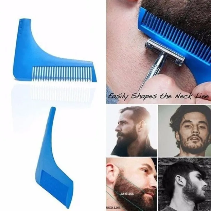 1PC Men Beard Styling Template Stencil Beard Comb for Men Lightweight ...